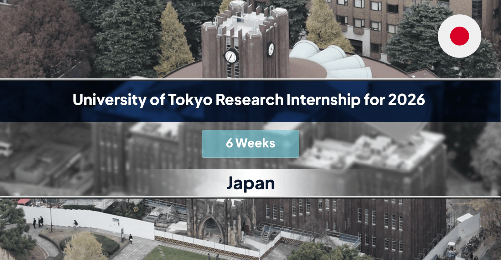 University of Tokyo Research Internship for 2026 in Japan | Iseekopprtunity